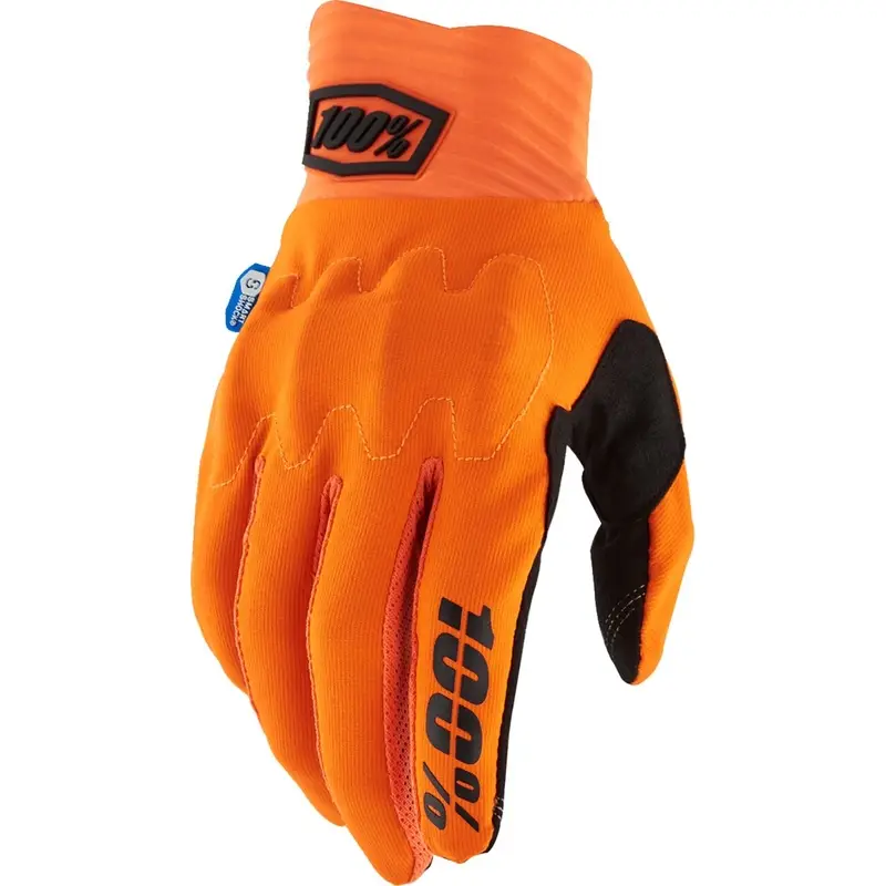 100 33307540 cognito smart shock knuckle protection gloves orange siz