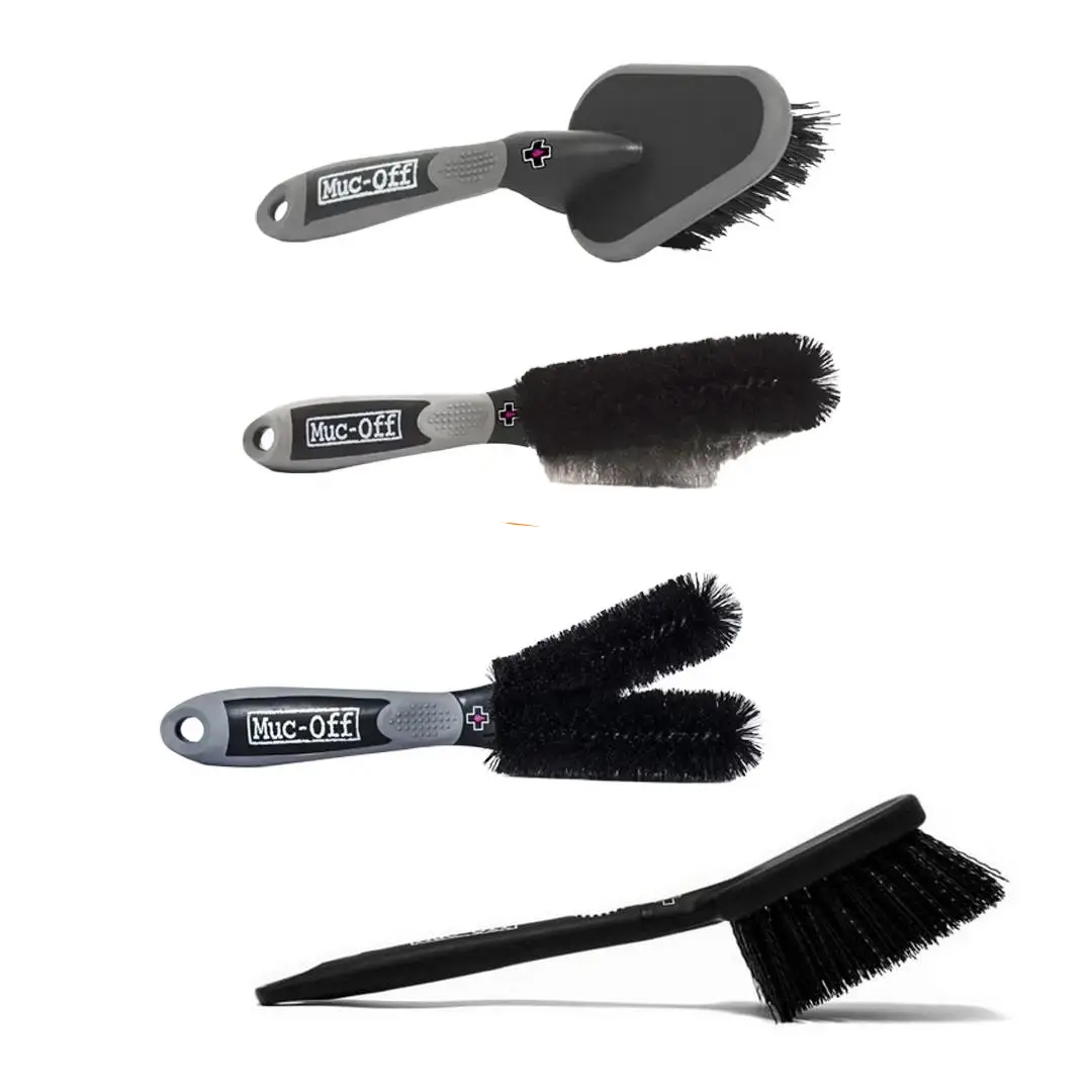 Muc off m o k 4 premium bike and components cleaning brush kit 4 piec